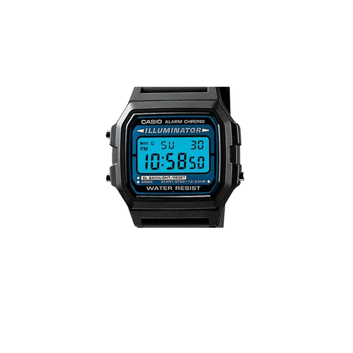 Casio F-105W-1ASDF Standard Digital Black Resin Strap Watch For Men ...