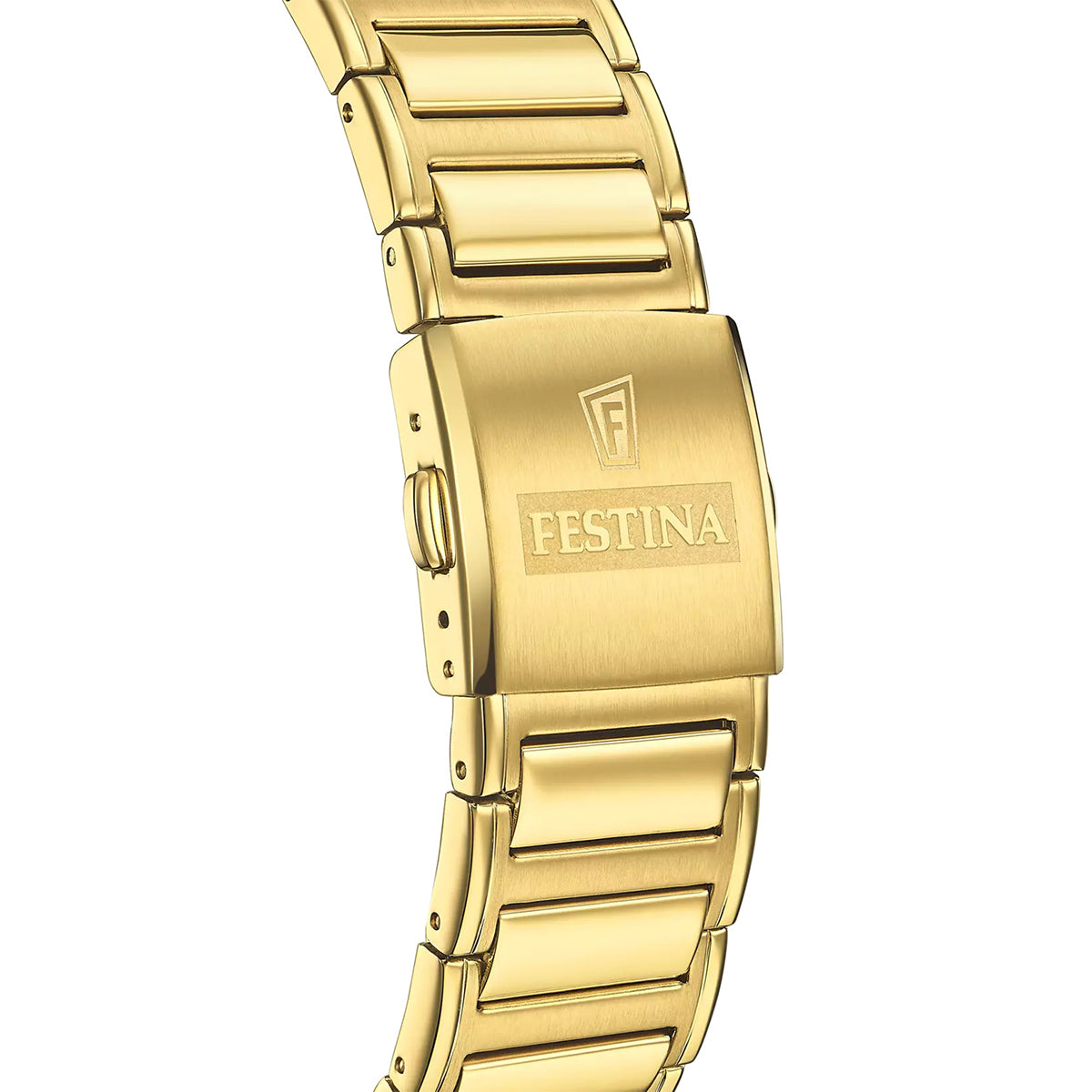 Festina F20638/1 Chronograph Gold Stainless Steel Strap Watch For Men ...