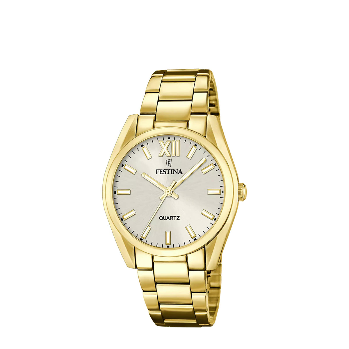 Festina F20640/1 Analog Gold Stainless Steel Strap Watch For Women ...