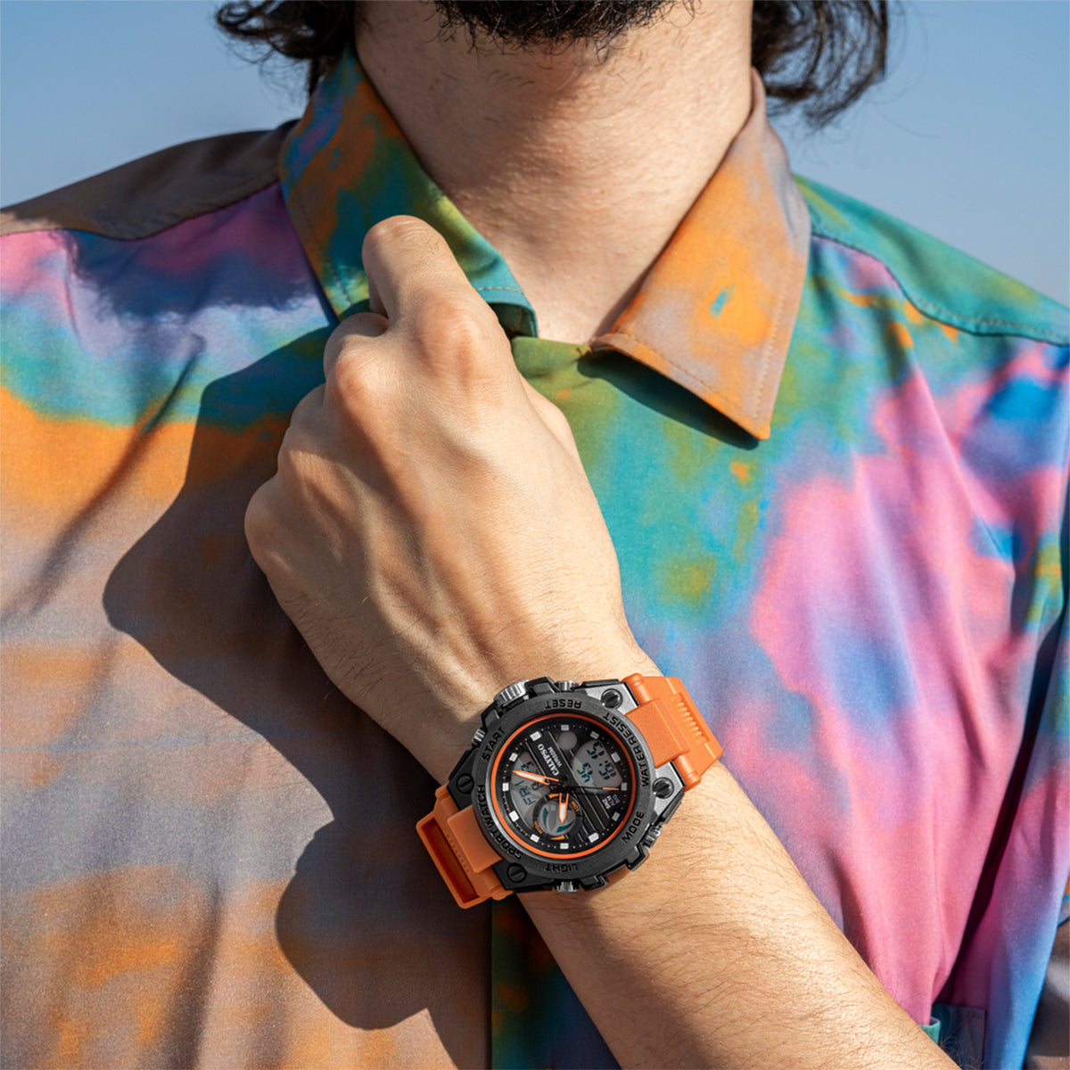 Calypso K5854/2 Analog Digital Orange Silicone Strap Watch for Men ...