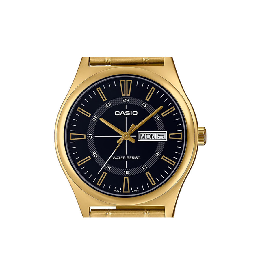 Casio MTP-V006G-1CUDF Analog Gold Stainless Steel Strap Watch For Men ...