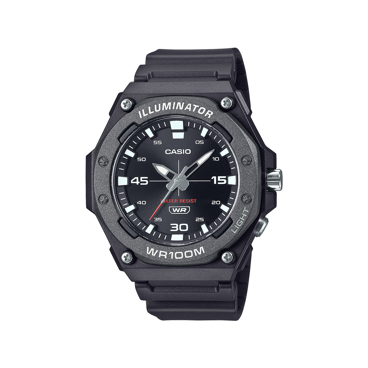 Casio MW-620H-1AVDF Standard Analog Black Resin Strap Watch For Men ...