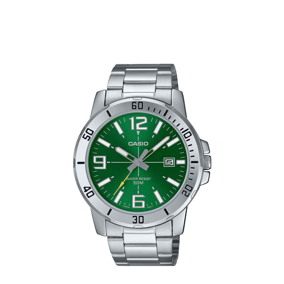 Casio MTP-VD01D-3BVUDF Analog Silver Stainless Steel Strap Watch For M ...