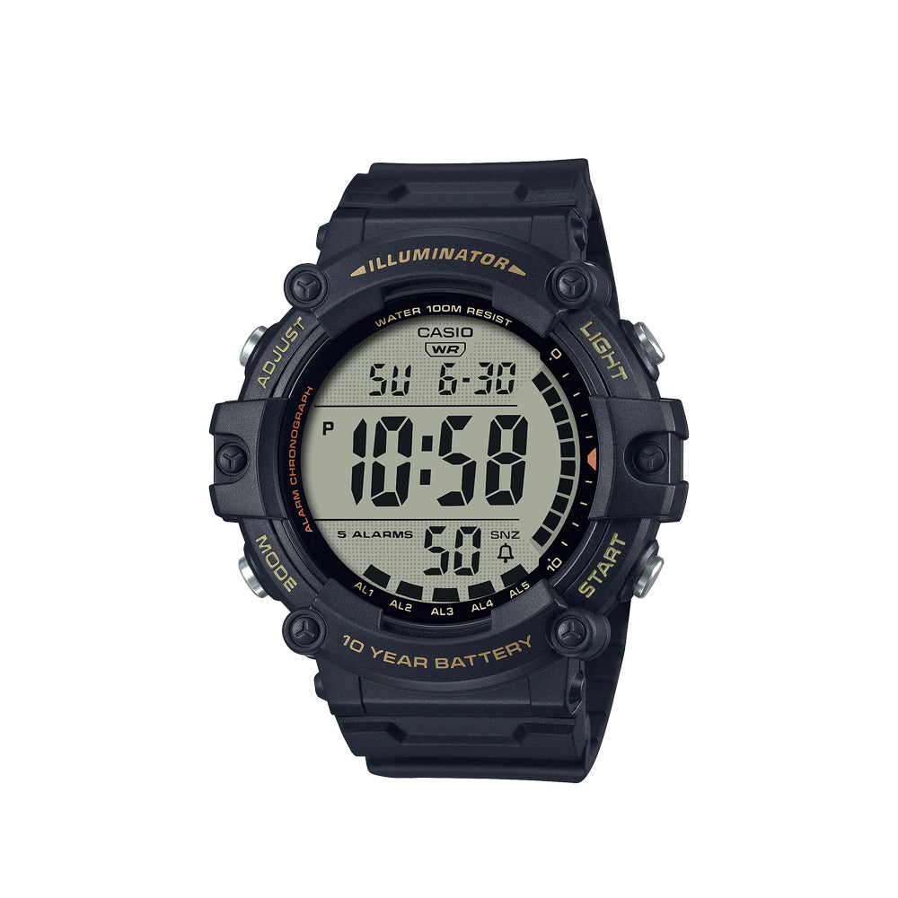 Casio AE-1500WHX-1AVDF Standard Digital Black Resin Strap Watch For Me ...
