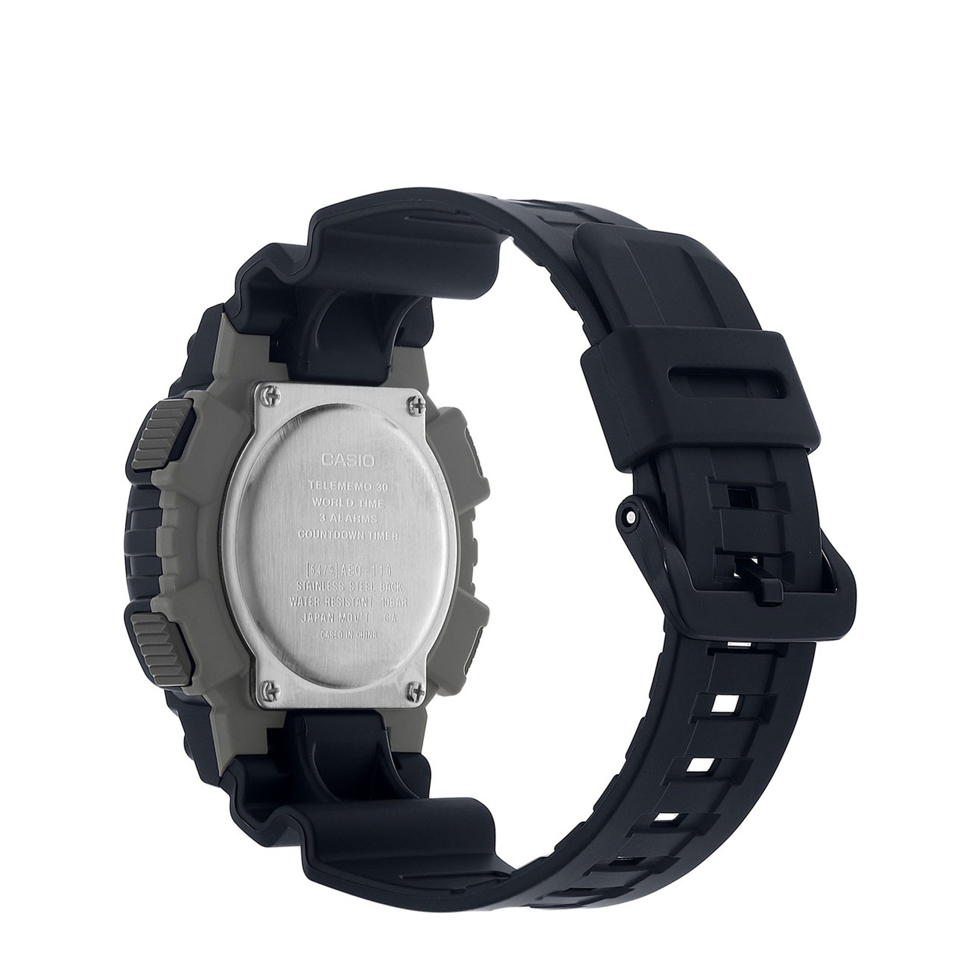 Casio AEQ-110W-1AVDF Black Analog Digital Resin Strap Watch For Men ...