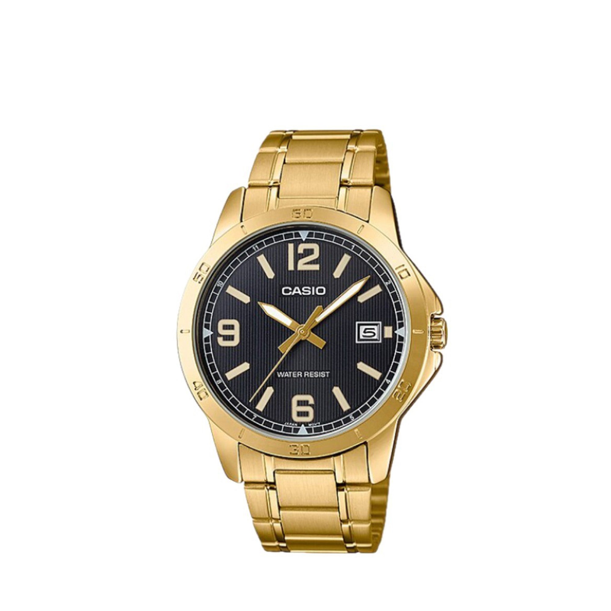 Casio MTP-V004G-1BUDF Analog Gold Stainless Steel Strap Watch For Men ...
