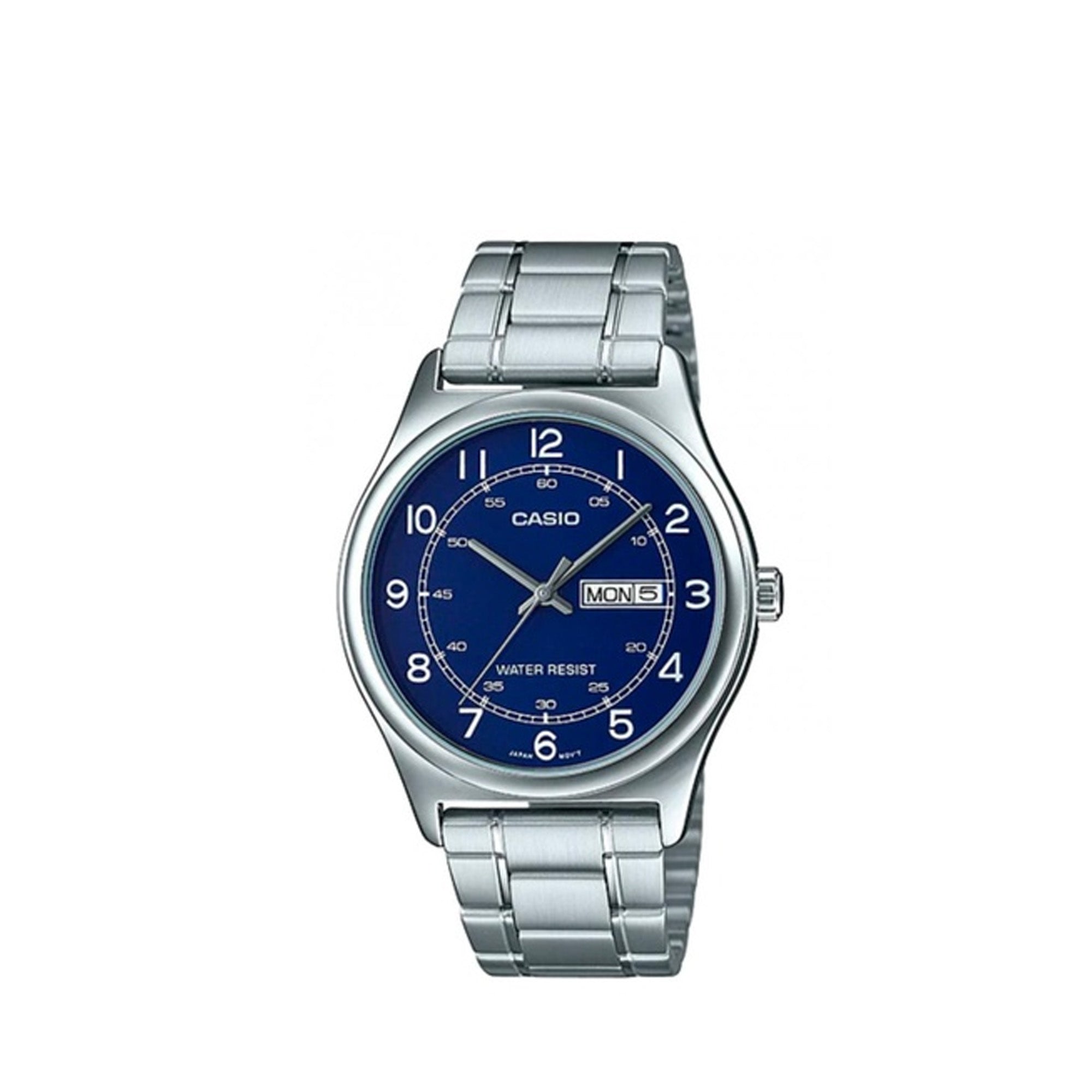 Casio MTP-V006D-2BUDF Analog Silver Stainless Steel Strap Watch For Me ...